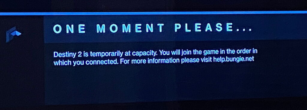 Destiny 2's servers are at full capacity | TheSixthAxis